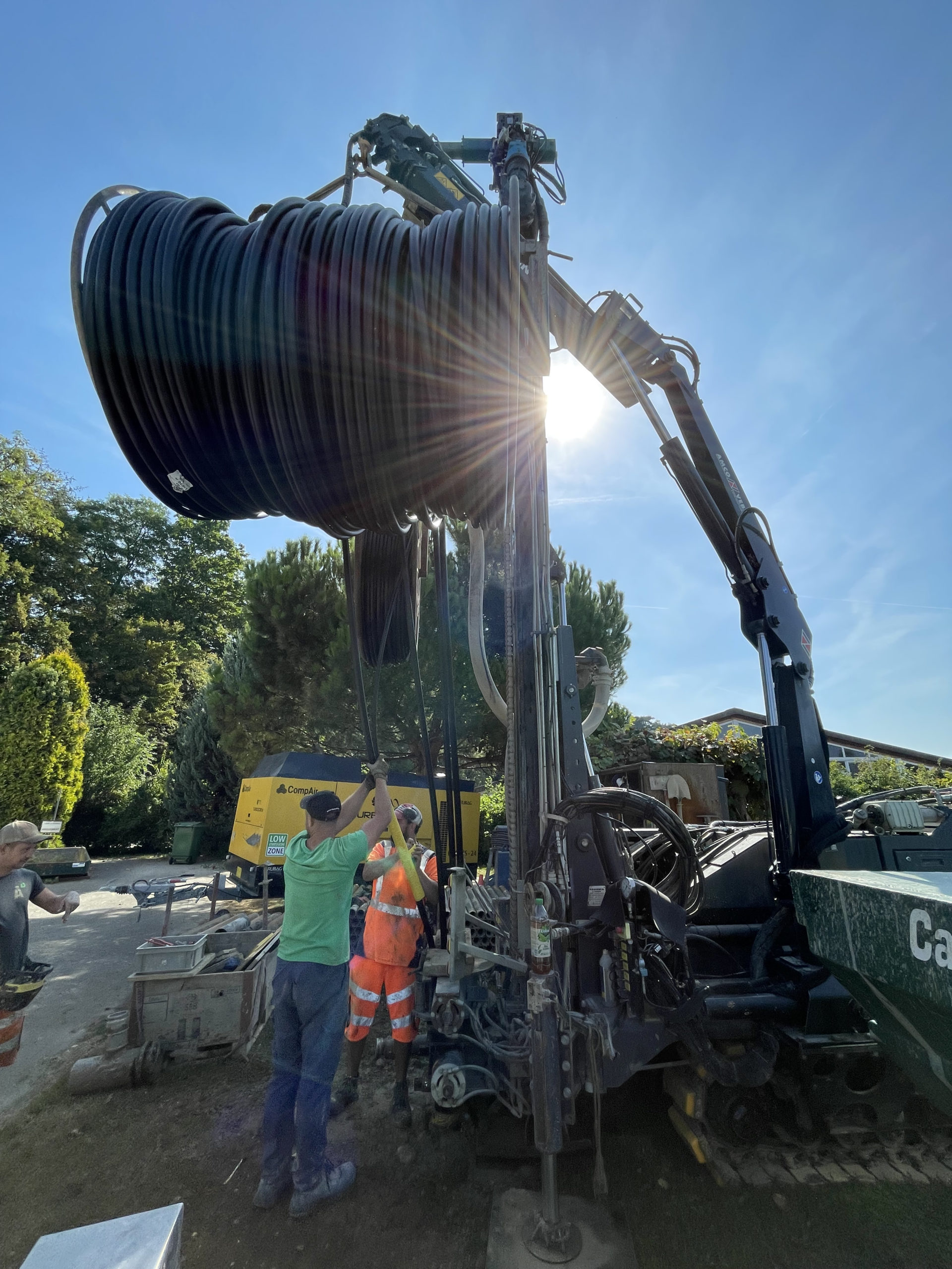TRT test de respuesta térmica del terreno (Nyon, Vaud, Suiza ...